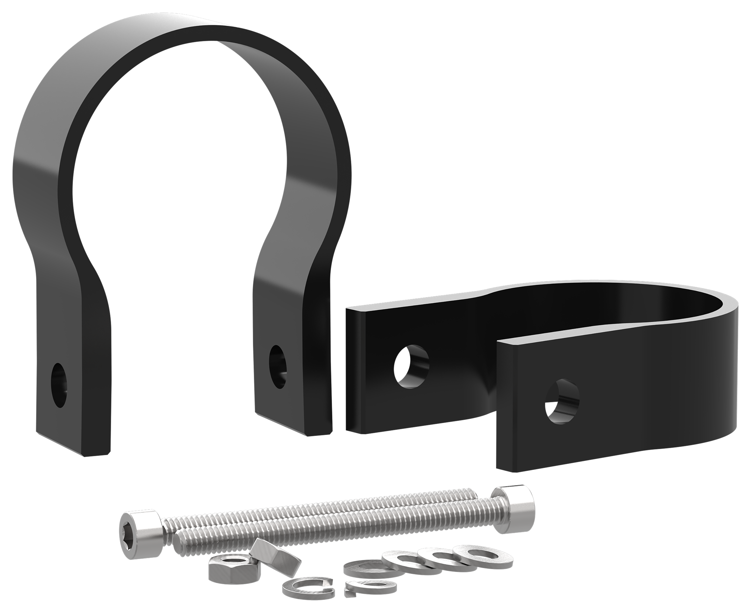 Wet Sounds Stealth Round Pipe Clamp Kit for Stealth Series Soundbars ...